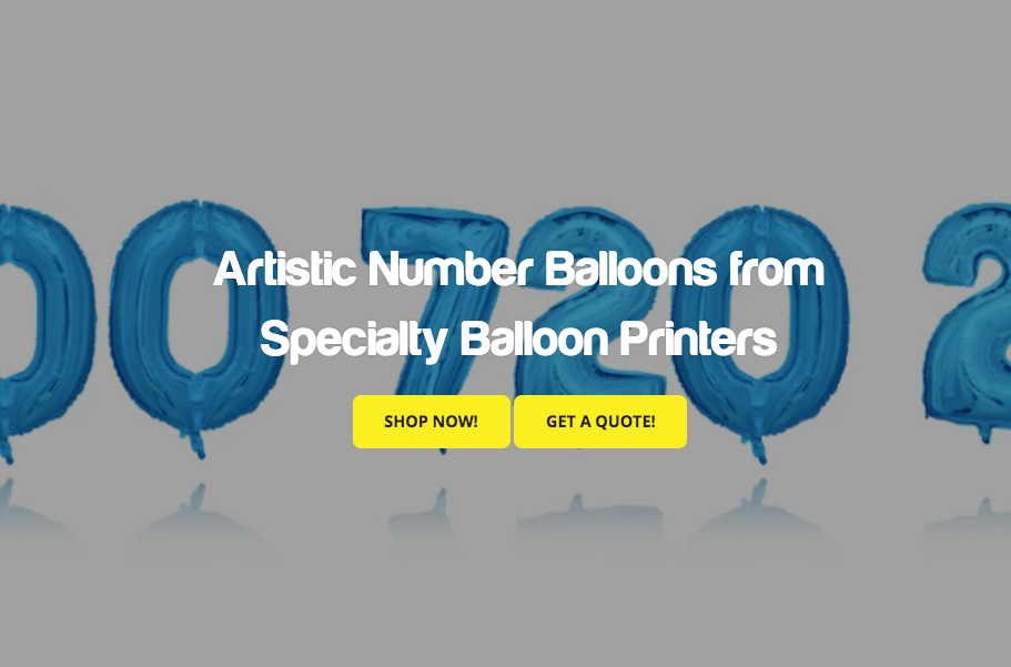 Number Balloons | Call 1300 720 230 | Specialty Balloon Printers